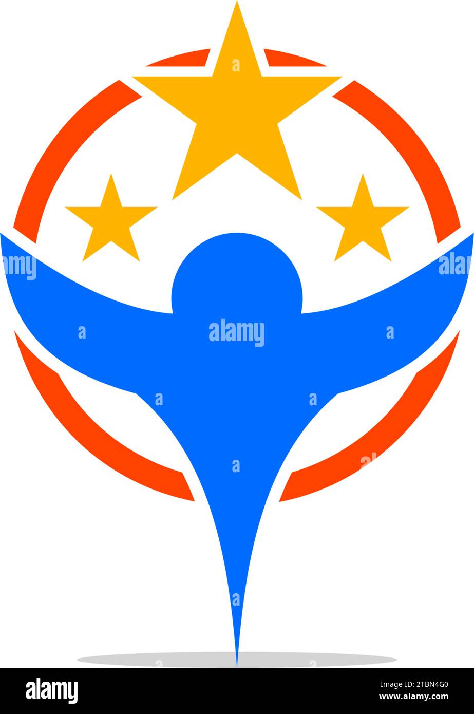 Reaching Stars Logo Design Template Stock Vector Image & Art - Alamy