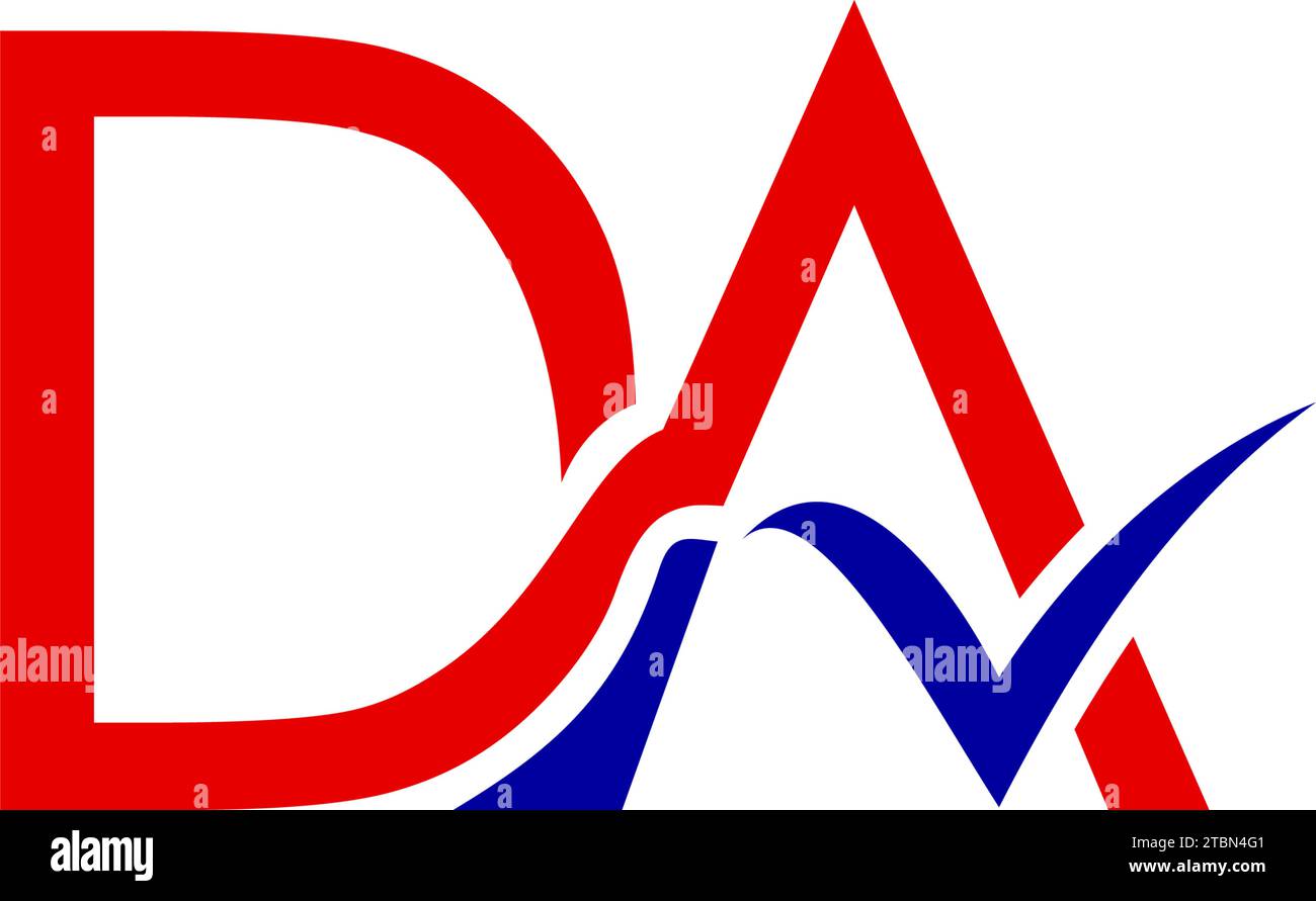 DA logo initial letter design template illustration Stock Vector Image ... DA logo initial letter design template illustration Stock Vector Image ...