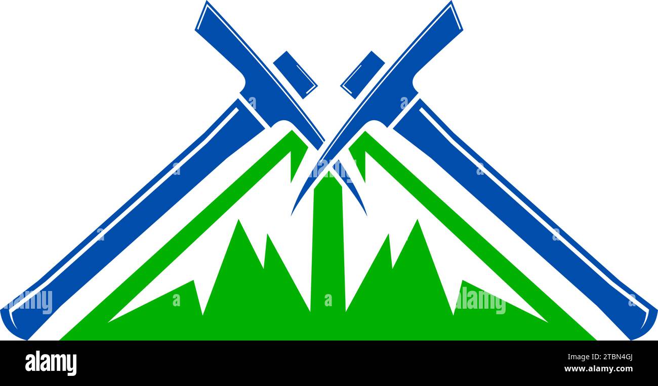 Mining Logo Design Template, Vector Illustration Stock Vector Image ...