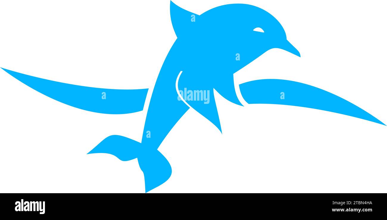 dolphin smart animal vector logo design inspiration for sanctuary, zoo ...