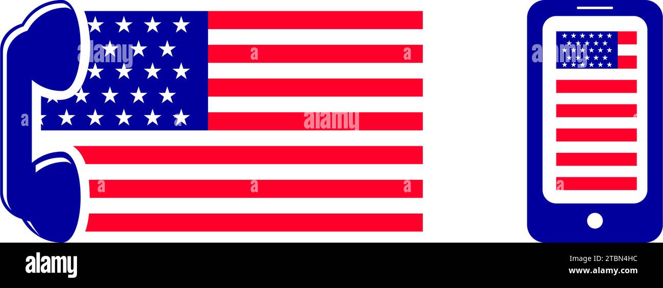 Set Of America Mobile Logo Template Stock Vector Image & Art - Alamy