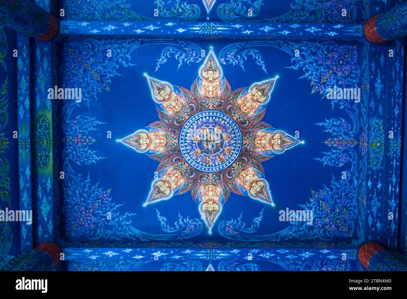 Gold and blue ceiling design hi-res stock photography and images - Alamy