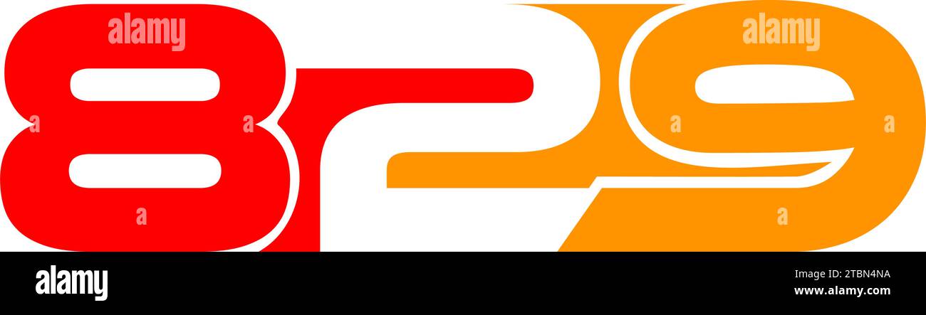 Letter 829 logo icon design template elements Stock Vector Image & Art ...