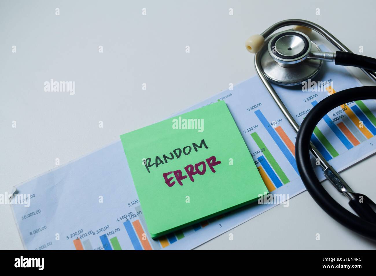 Concept of Random Error write on sticky notes isolated on white ...