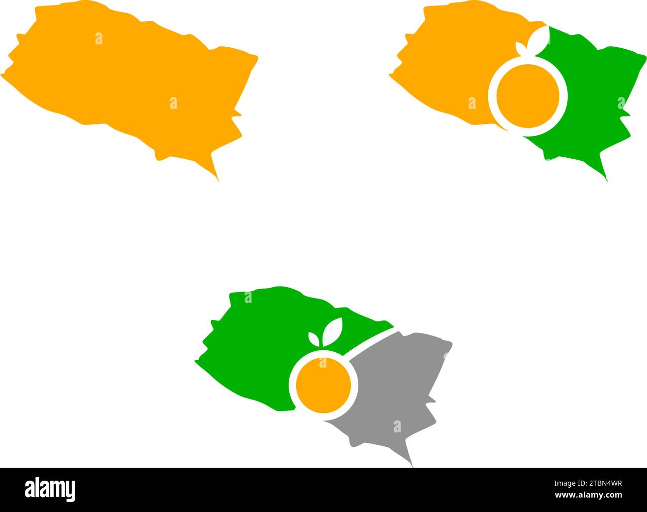 Set Of Orange County California Map Stock Vector Image & Art - Alamy