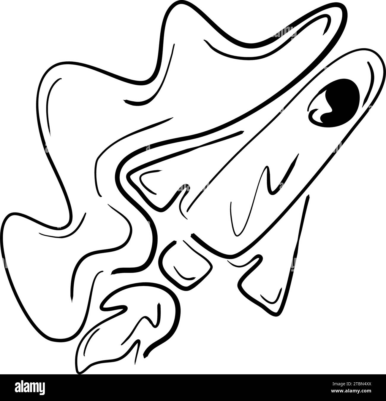 Retro classic rocket spaceship cartoon childish doodle isolated vector ...