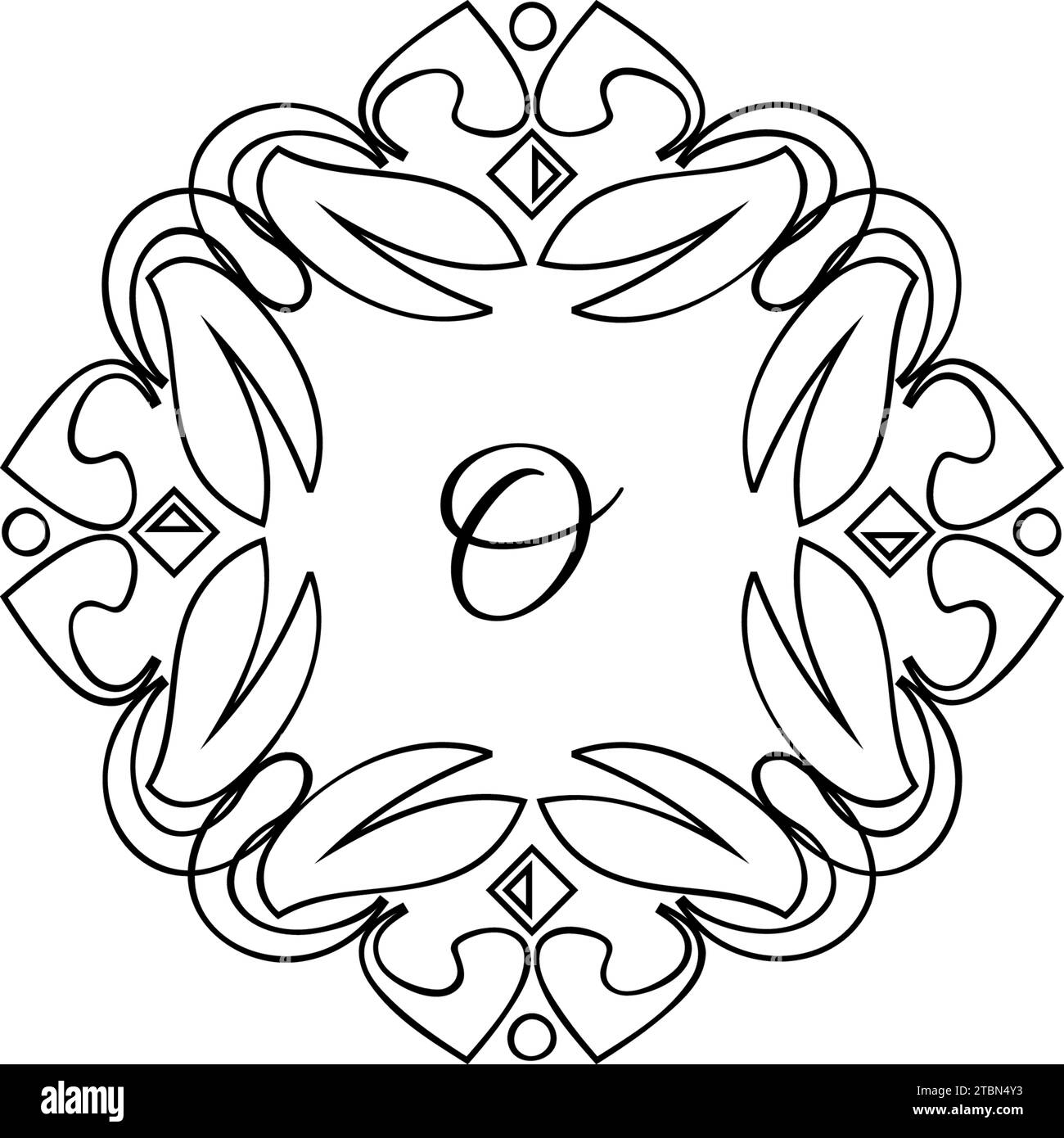 O Letter logo, Monogram Design Elements, Line Art Logo Design Stock ...