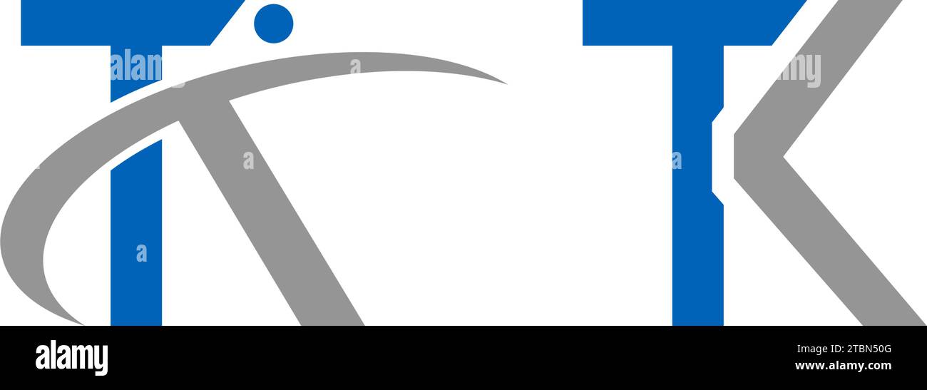 Set Of TK Letter Logo Design Template Vector Stock Vector Image & Art ...