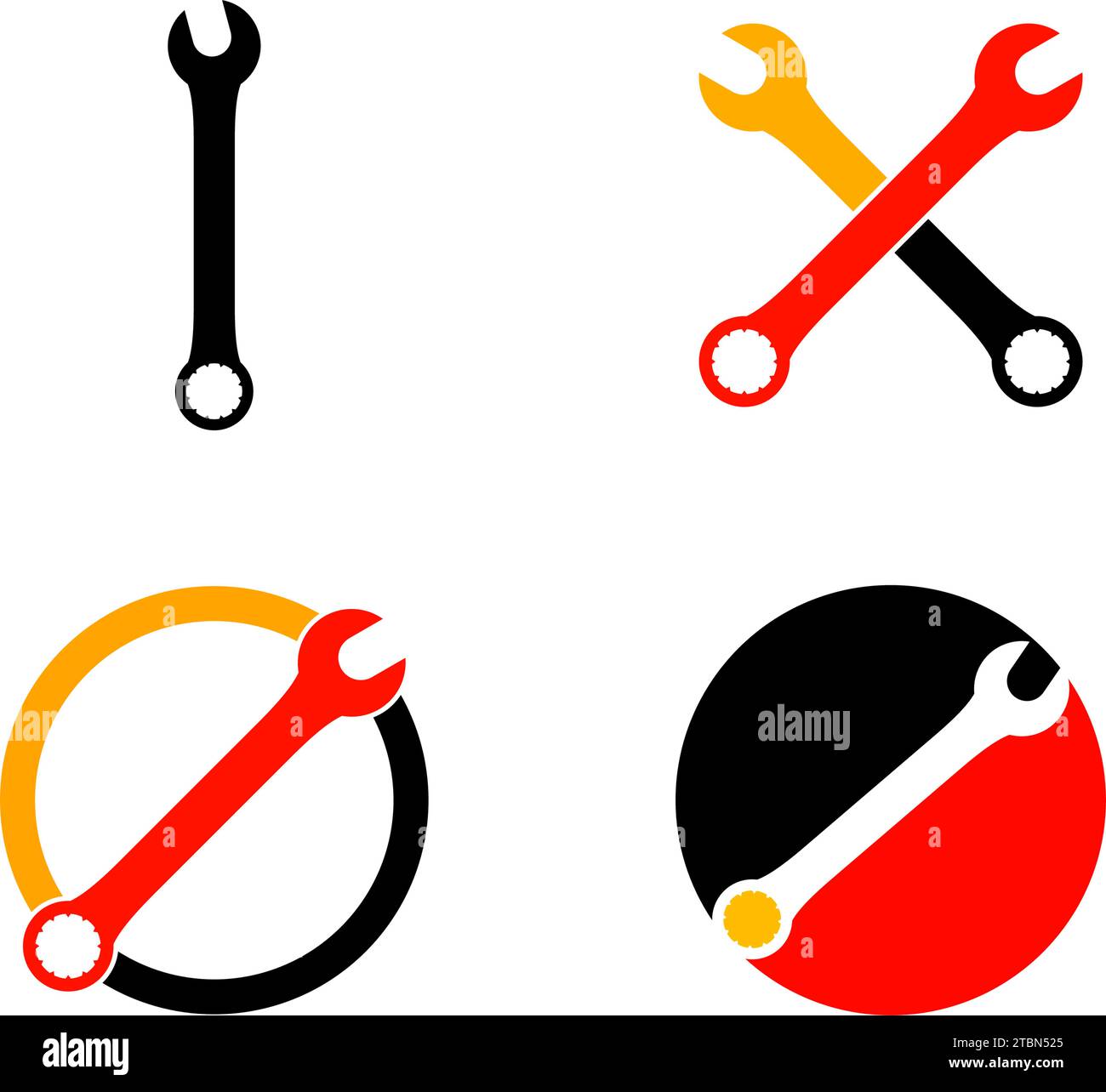 Car chain wrench Stock Vector Images - Alamy