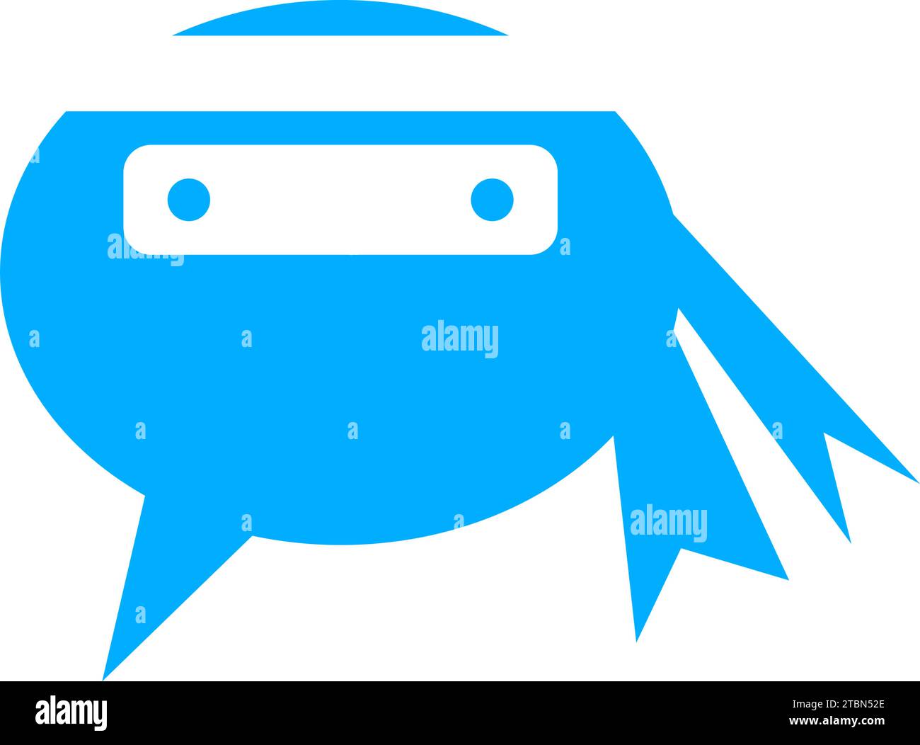 Ninja Chat Logo Design Template Stock Vector Image & Art - Alamy