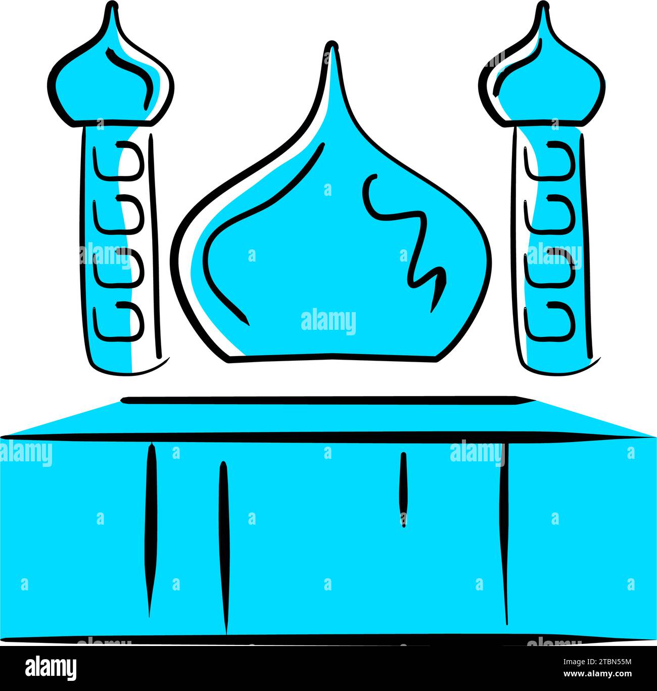 Blue mosque dome in Stock Vector Images - Alamy