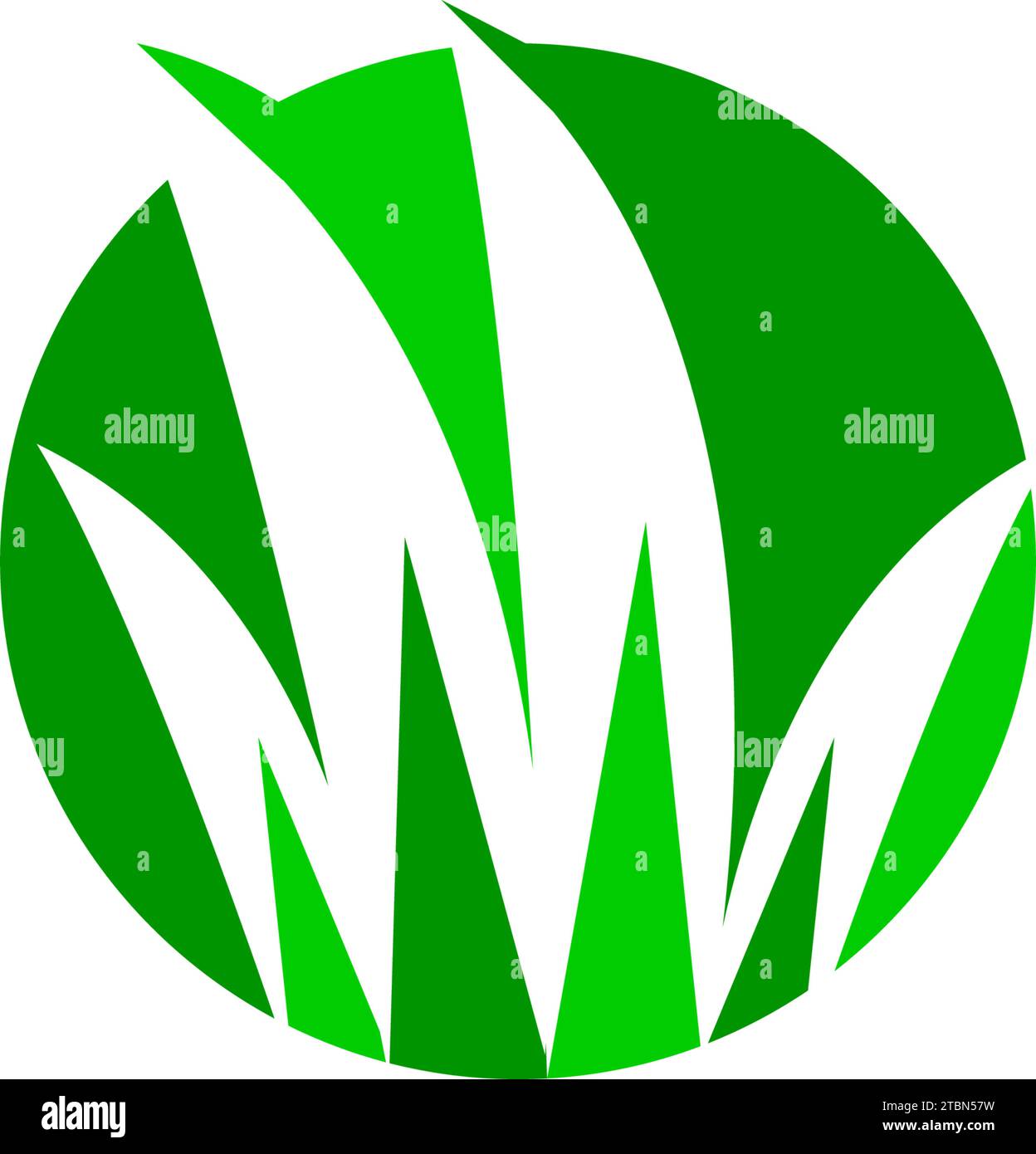 Grass Logo Design Template Stock Vector Image & Art - Alamy