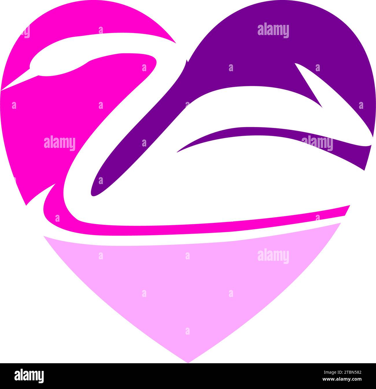 Love Swan logo design concept Stock Vector Image & Art - Alamy