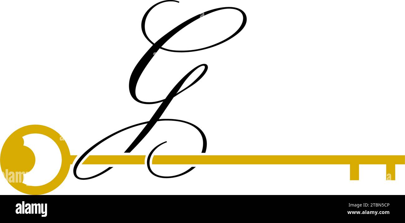 Letter G Key Logo Vector Stock Vector Image & Art - Alamy