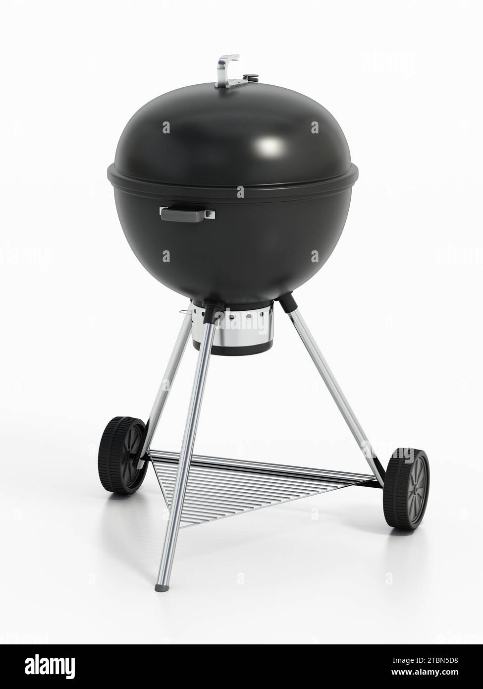 Barbecue isolated on white background. 3D illustration Stock Photo - Alamy