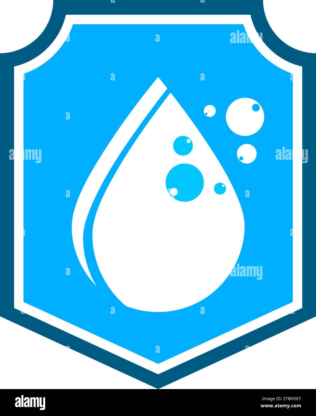Waterproof Water Shield Logo Template Stock Vector Image & Art - Alamy