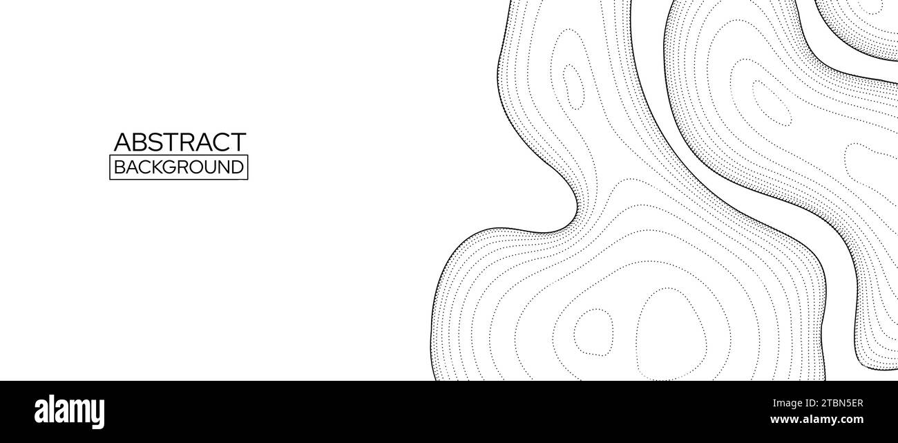 White abstract line background. Topographic contour map concept. Linear ...