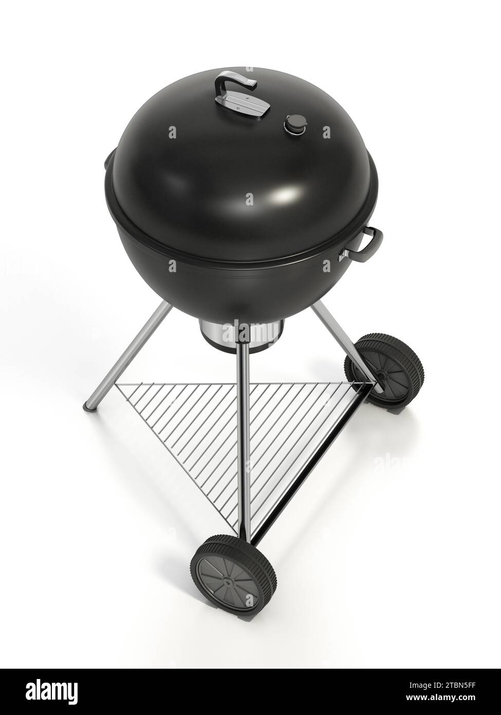 Barbecue isolated on white background. 3D illustration Stock Photo - Alamy