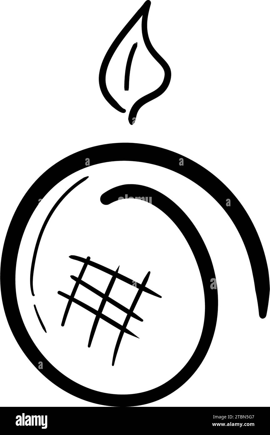 Hand draw of orange, Vector illustration, orange doodle Stock Vector ...