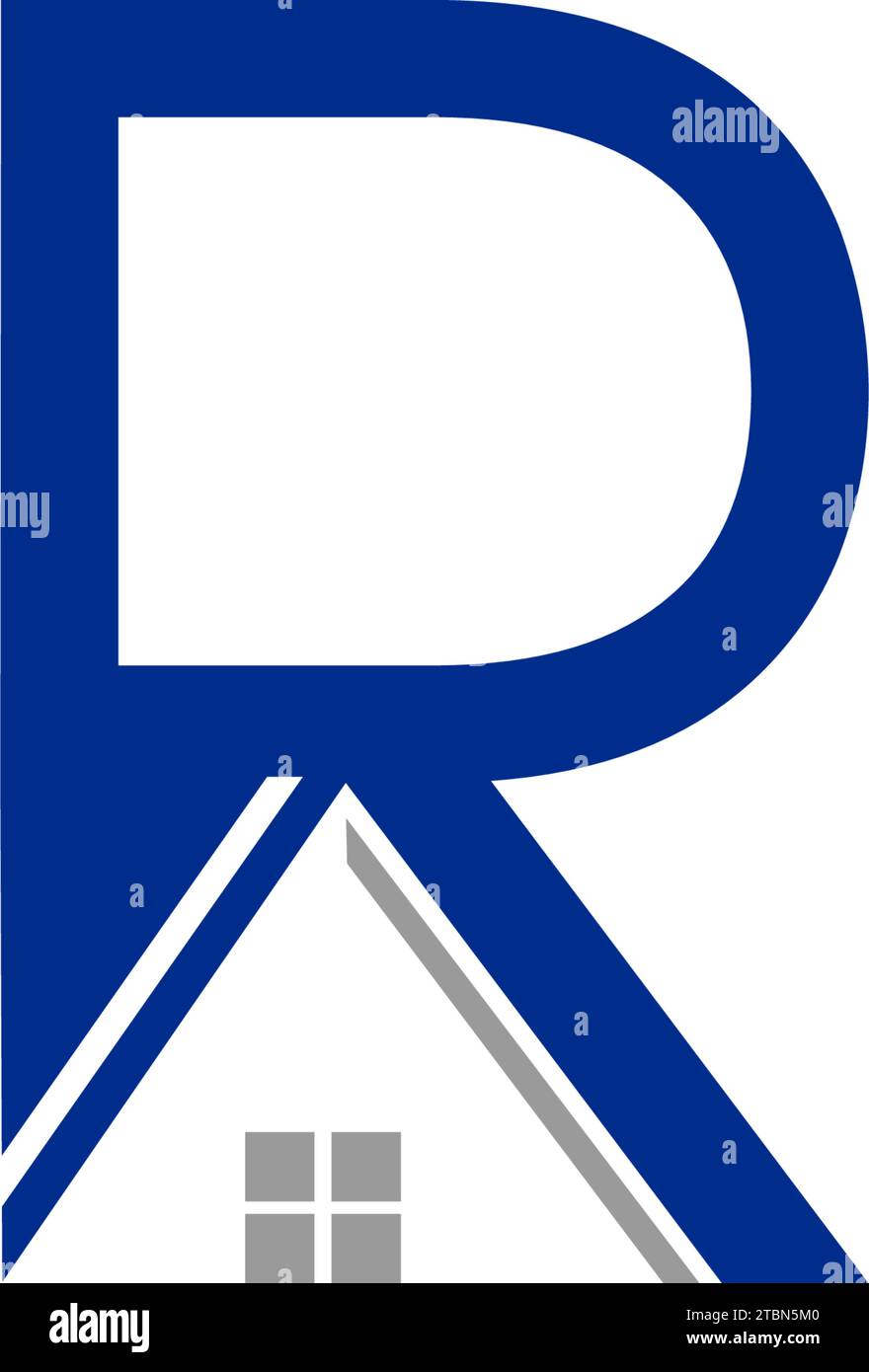Letter R With House Logo Stock Vector Image & Art - Alamy