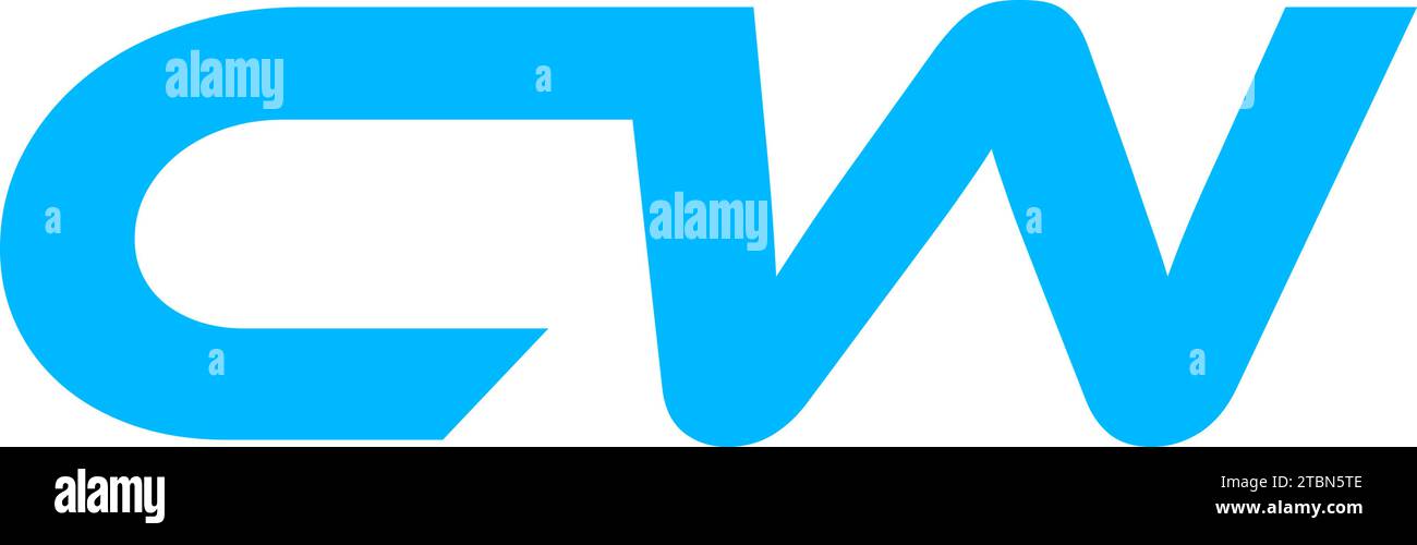 Cw letter design hi-res stock photography and images - Alamy