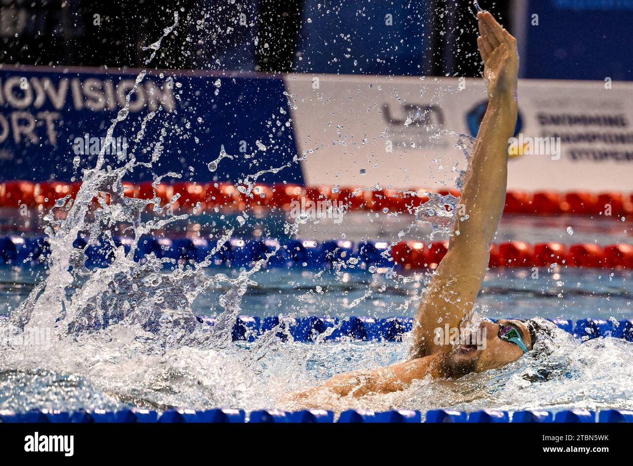Thomas Ceccon of Italy competes in the 200m Individual Medley Men ...