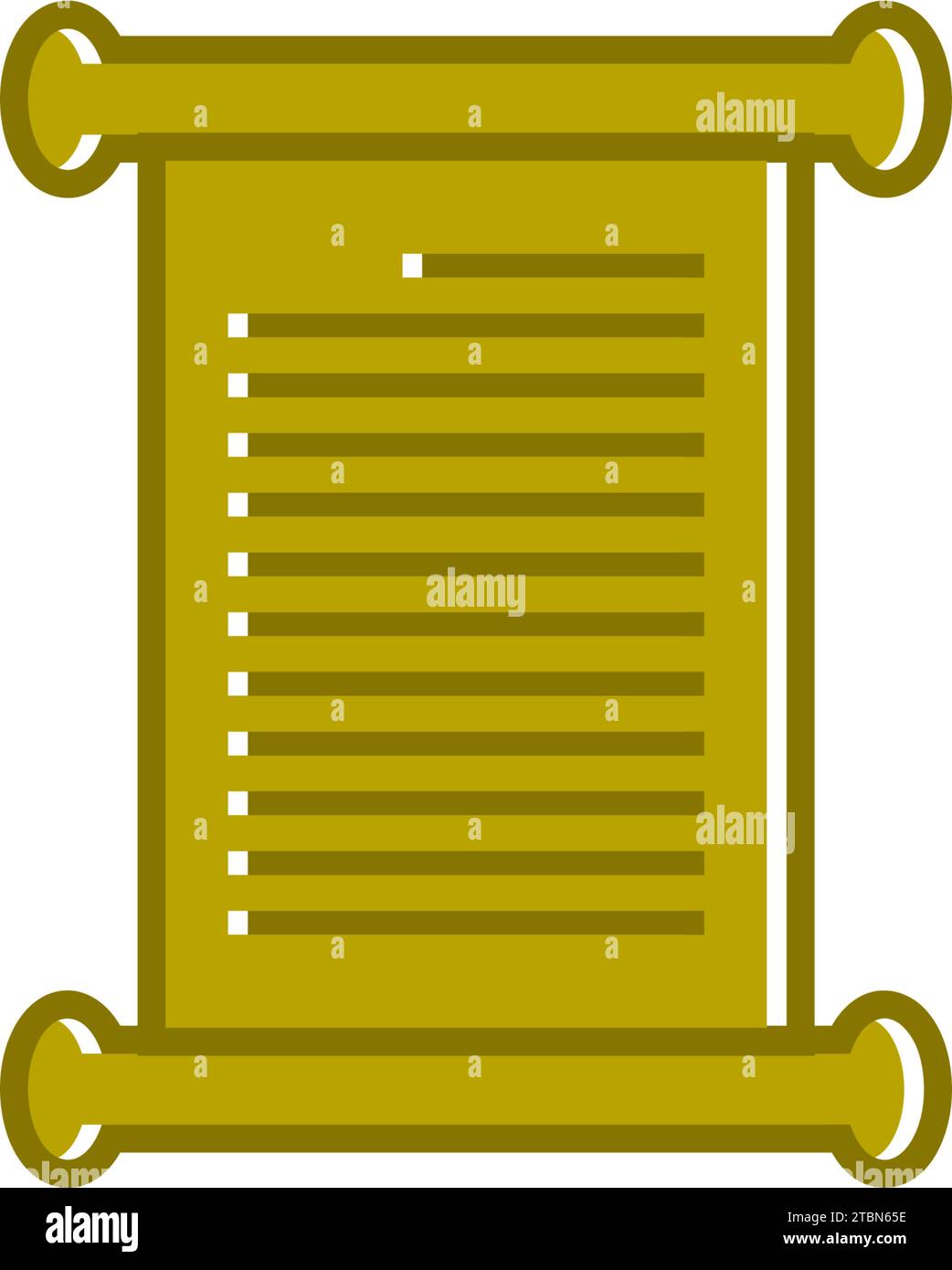 Blank Paper Scroll Icon Logo Design Element Stock Vector Image & Art ...