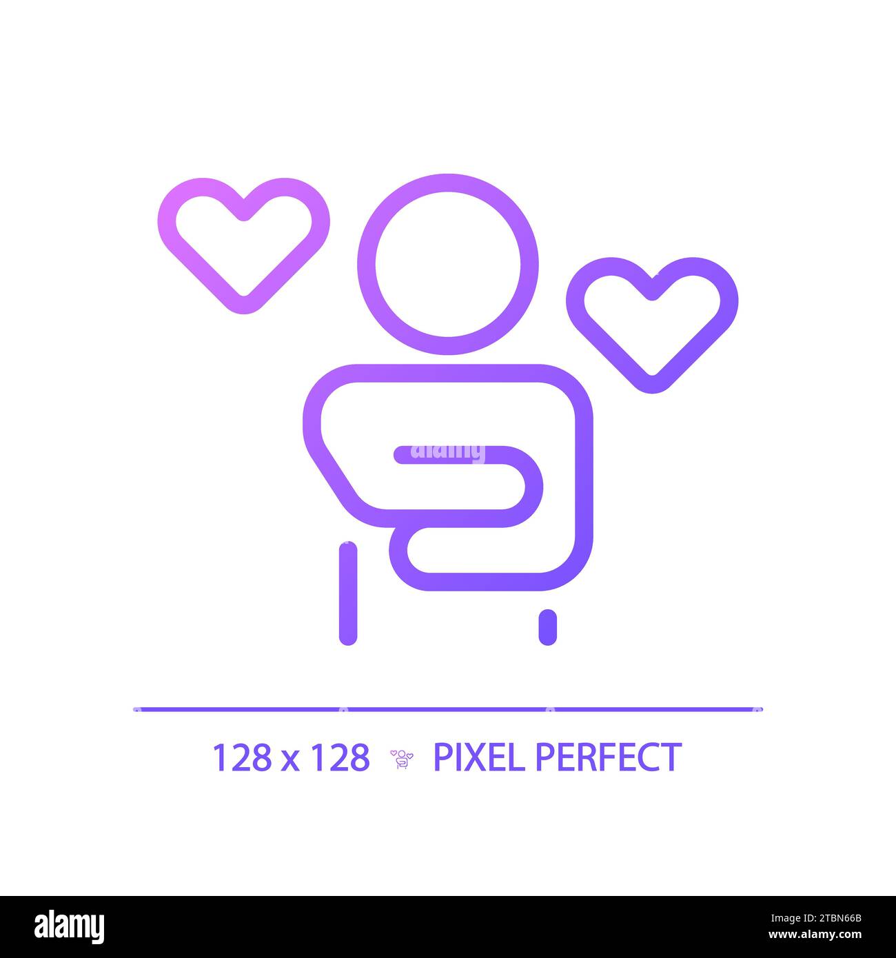 2D thin linear simple gradient self care icon Stock Vector Image & Art ... 2D thin linear simple gradient self care icon Stock Vector Image & Art ...
