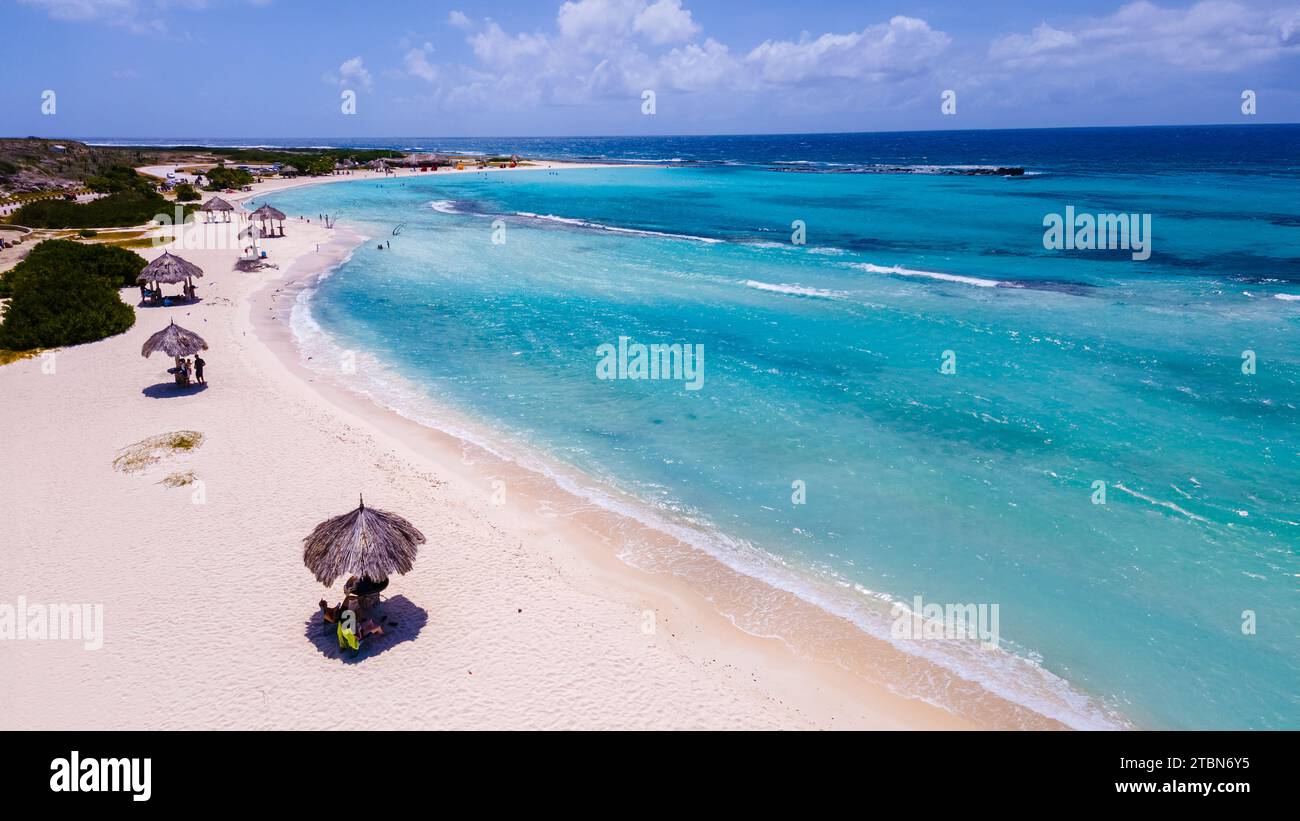 Baby Beach Aruba Island Caribbean, white beach with blue turqouse ...