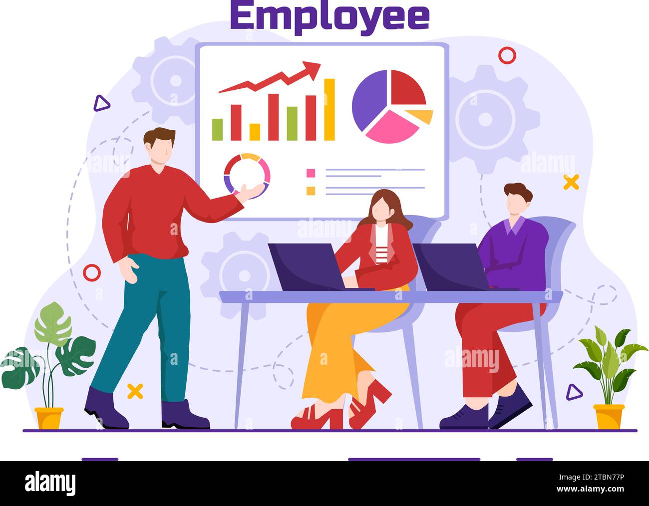 Recognition for team cartoon hi-res stock photography and images - Alamy