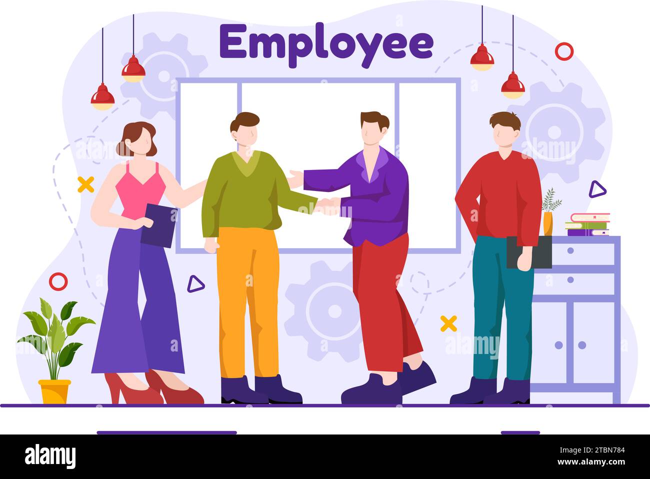 Office appreciation cartoon Stock Vector Images - Alamy