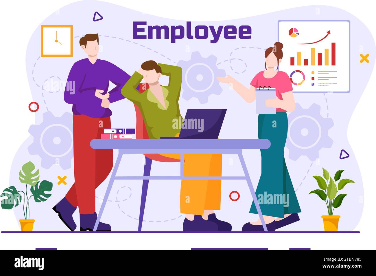 Recognition for team cartoon hi-res stock photography and images - Alamy