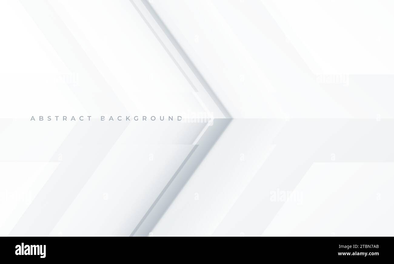 Abstract white and grey arrows futuristic technology background concept ...