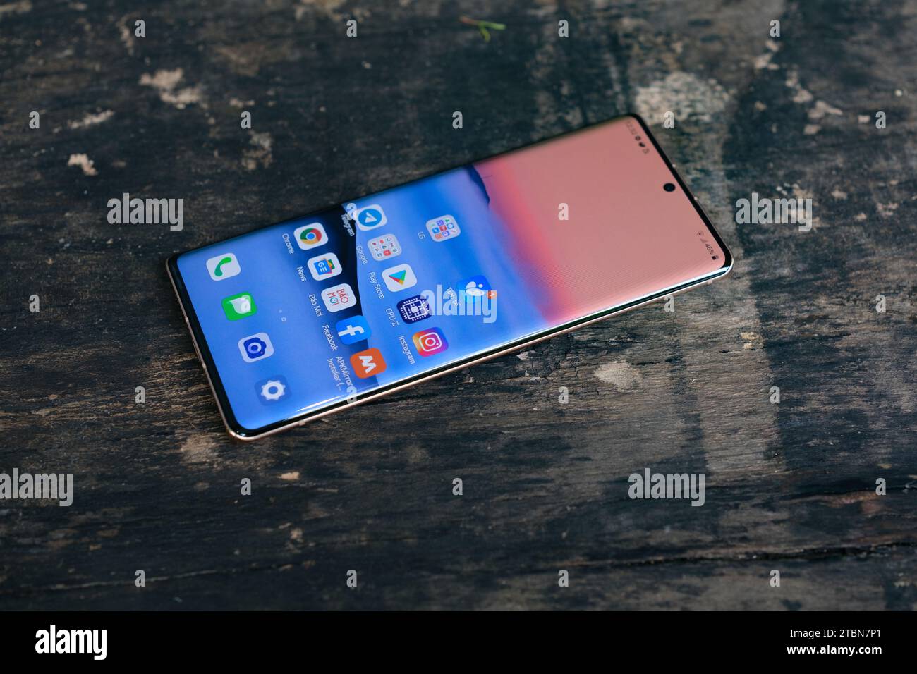 HCMC, VN - Nov 2023. LG Velvet 2 Pro smartphone Stock Photo - Alamy