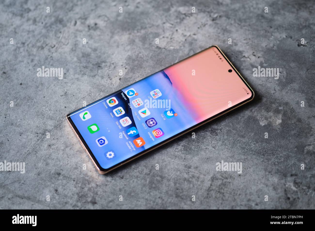 HCMC, VN - Nov 2023. LG Velvet 2 Pro smartphone Stock Photo - Alamy