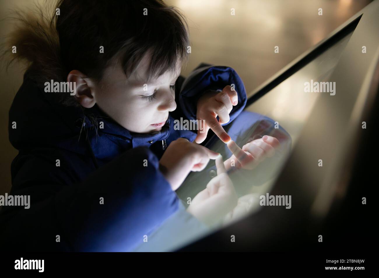 Hi tech protection, biometric identification and security scanning ...