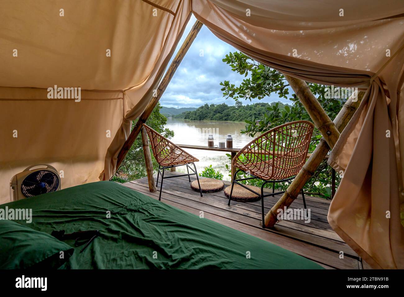 View from inside tent hi-res stock photography and images - Alamy