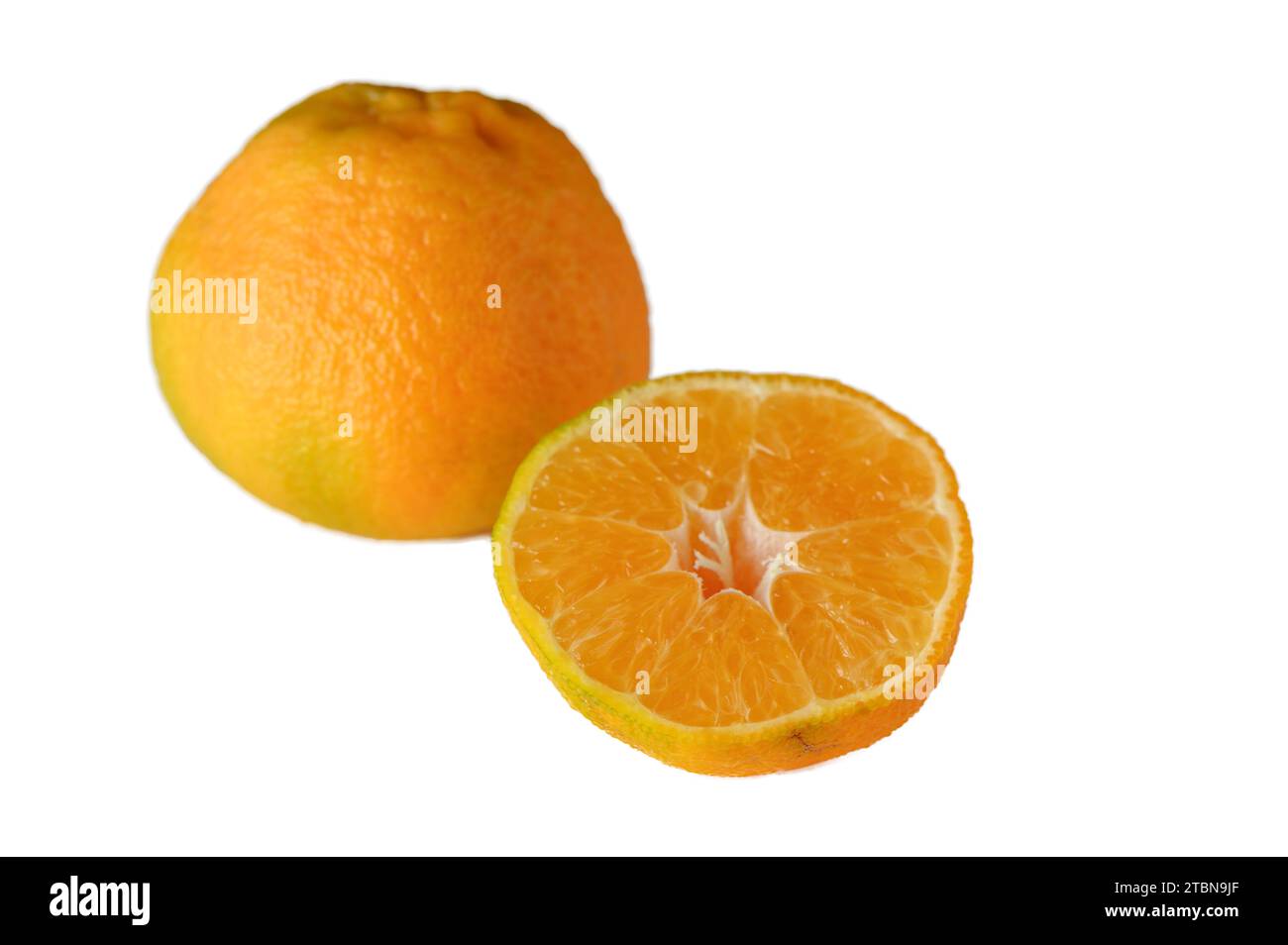 Tangerine cut knife on hi-res stock photography and images - Alamy