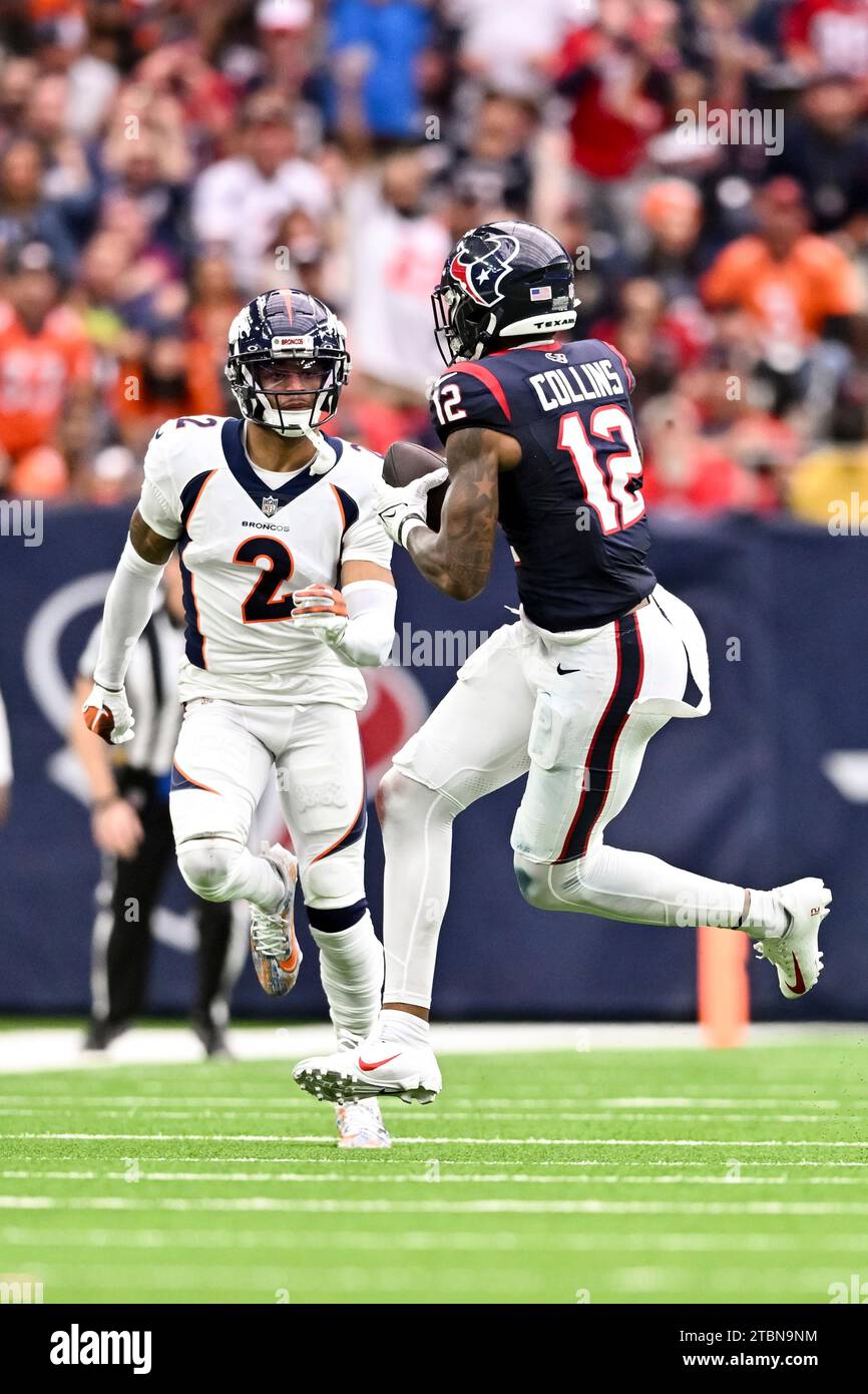 Houston Texans wide receiver Nico Collins (12) catches a pass during an ...