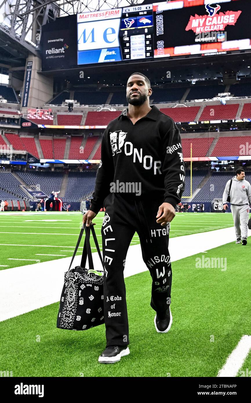Denver Broncos cornerback Fabian Moreau arrives prior to an NFL ...