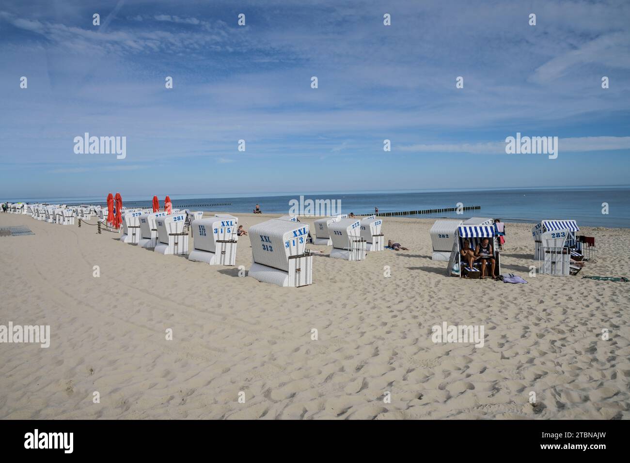 Strand, Ostseebad Ückeritz, Usedom, Mecklenburg-Vorpommern, Deutschland ...