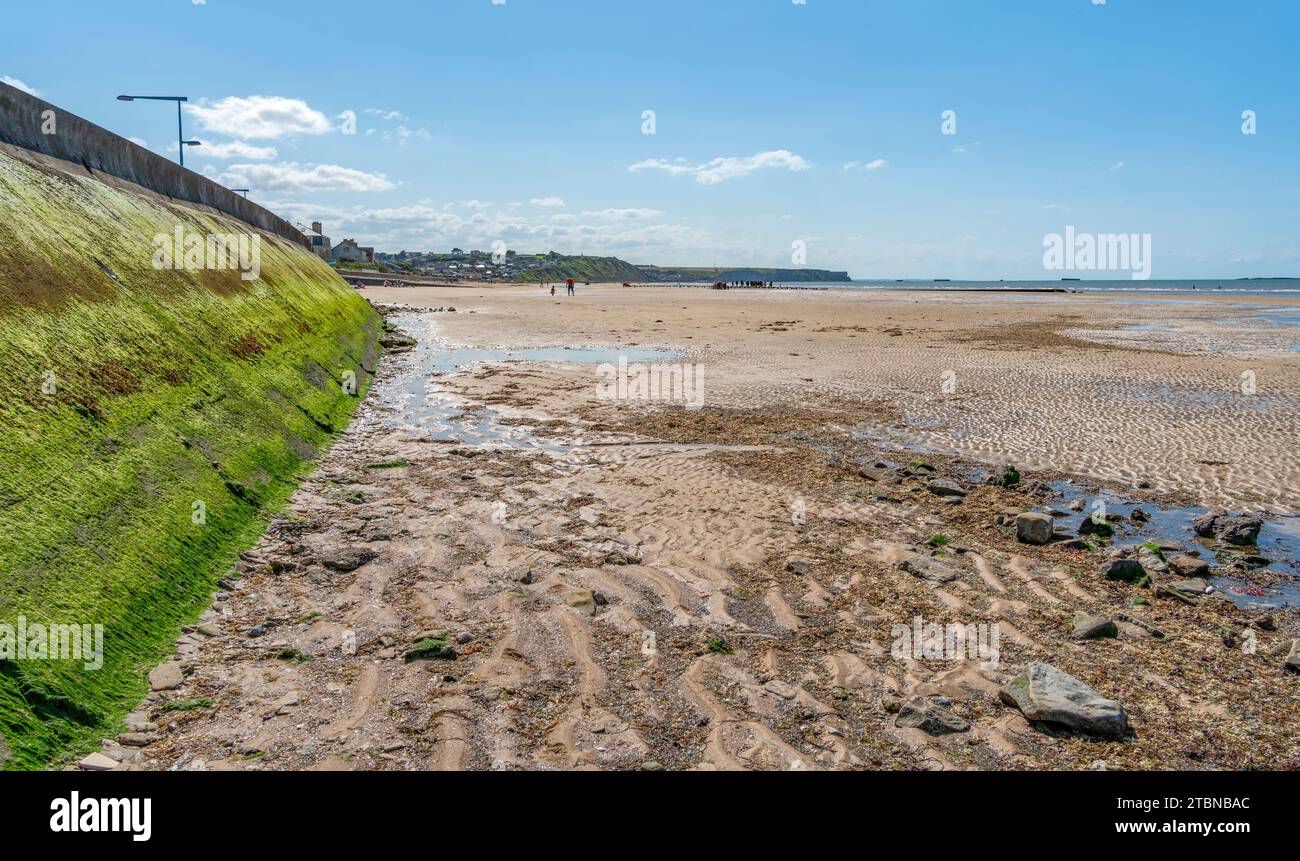 Scenery at Gold beach near Arromanches-les-Bains which was one of the ...