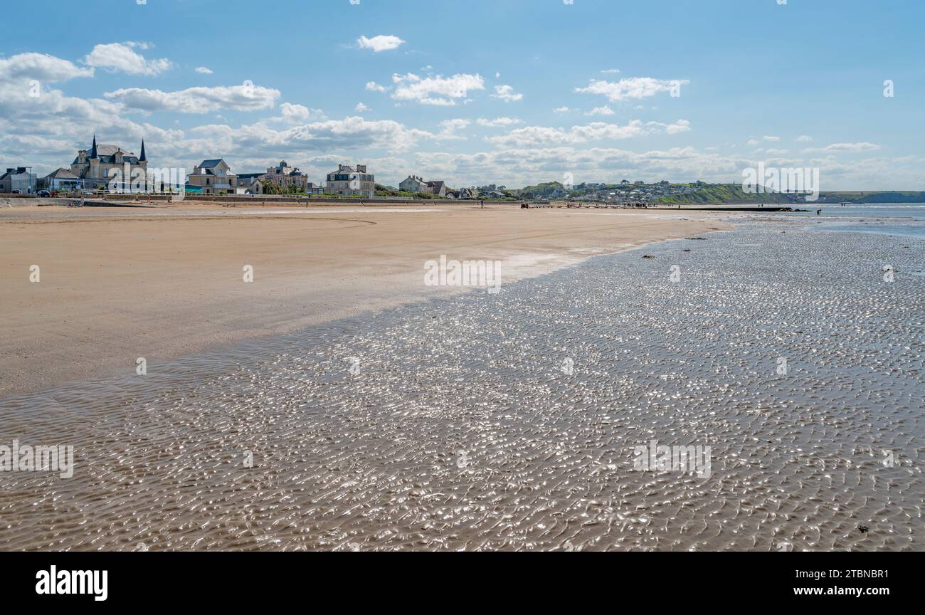 Scenery at Gold beach near Arromanches-les-Bains which was one of the ...