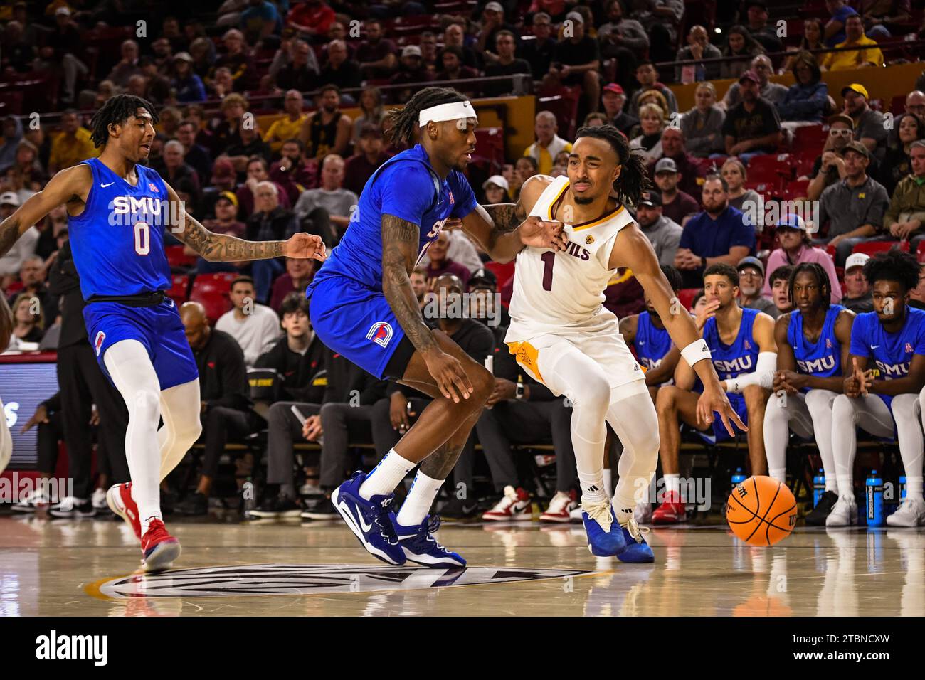 Tempe, United States. 06th Dec, 2023. Arizona State Sun Devils guard ...