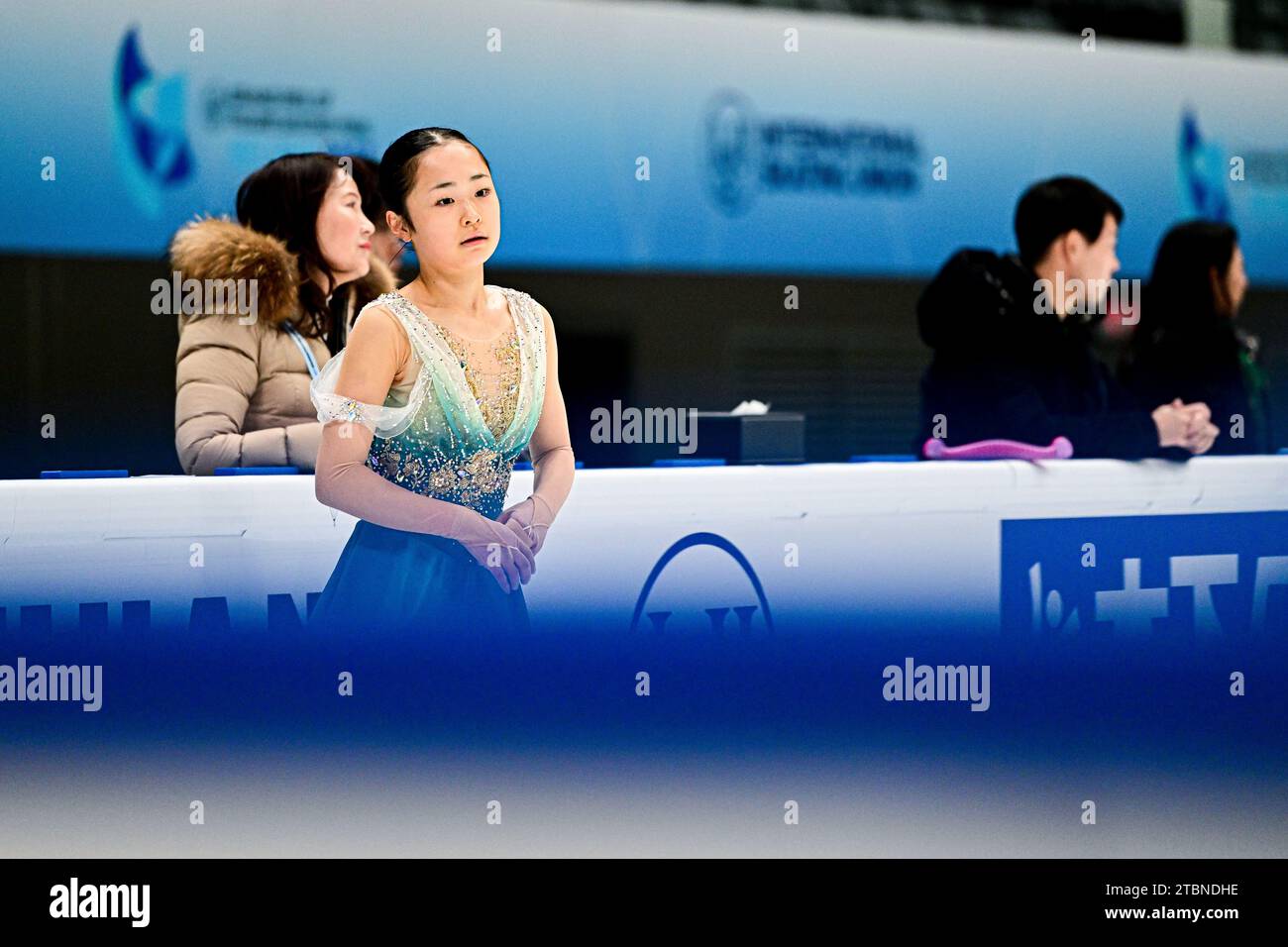 Mao SHIMADA (JPN), during Junior Women Practice, at the ISU Grand Prix ...