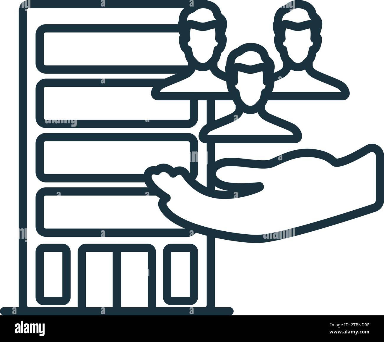 Corporate social responsibility icon. Monochrome simple sign from ...