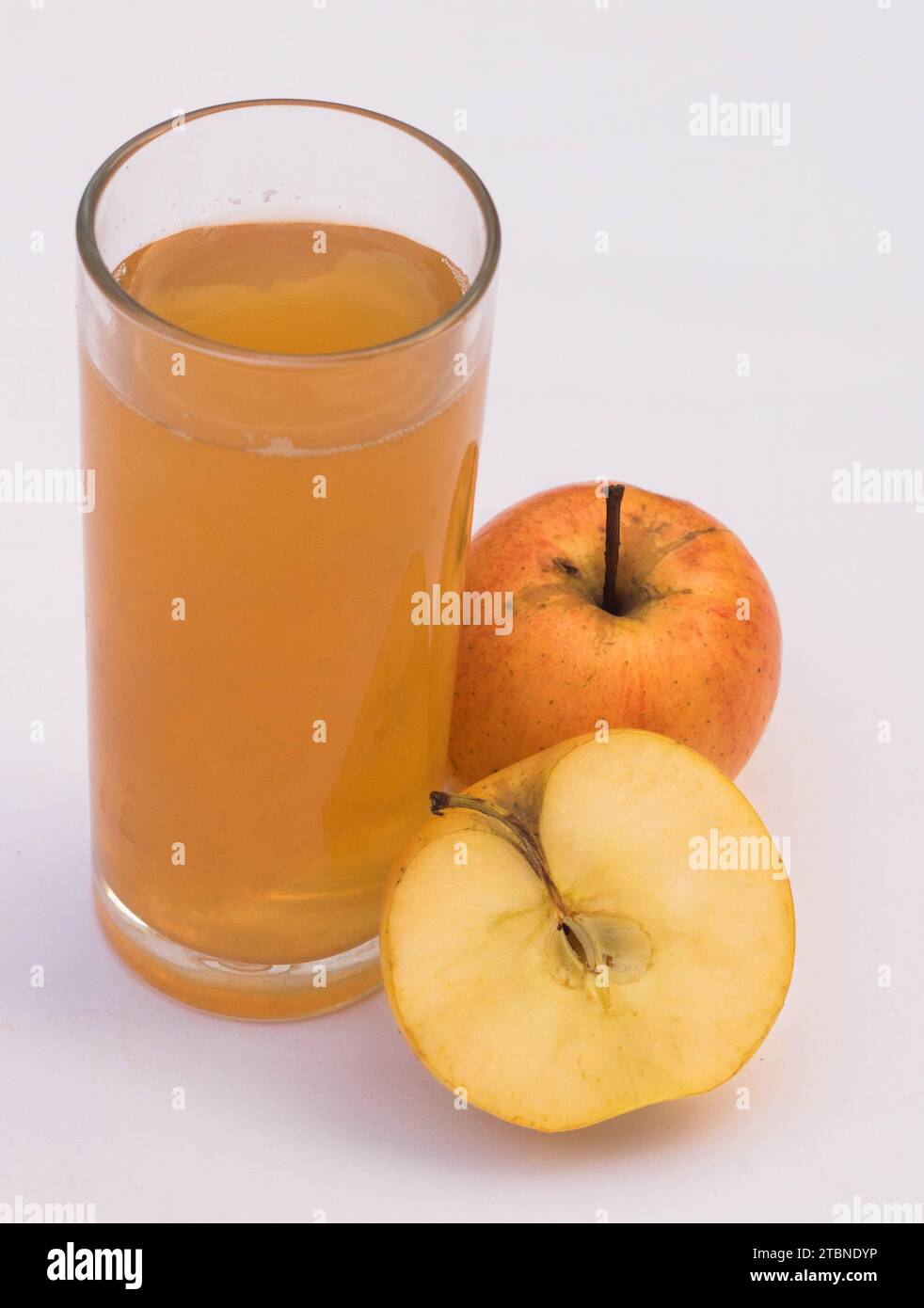 Glass of apple juice with red apple isolated,Apple juice in a glass red ...