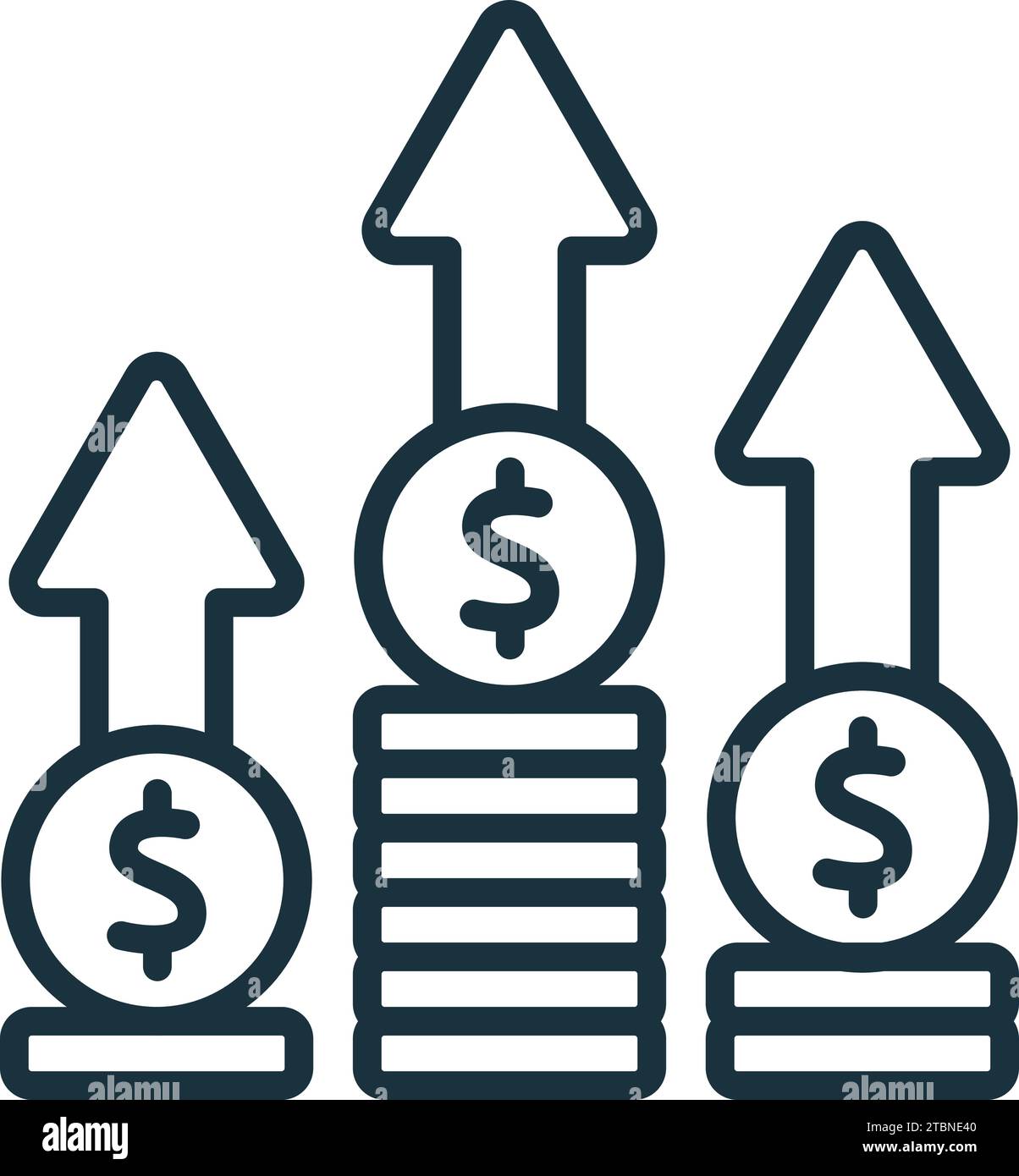 Competitive advance icon. Monochrome simple sign from business concept ...