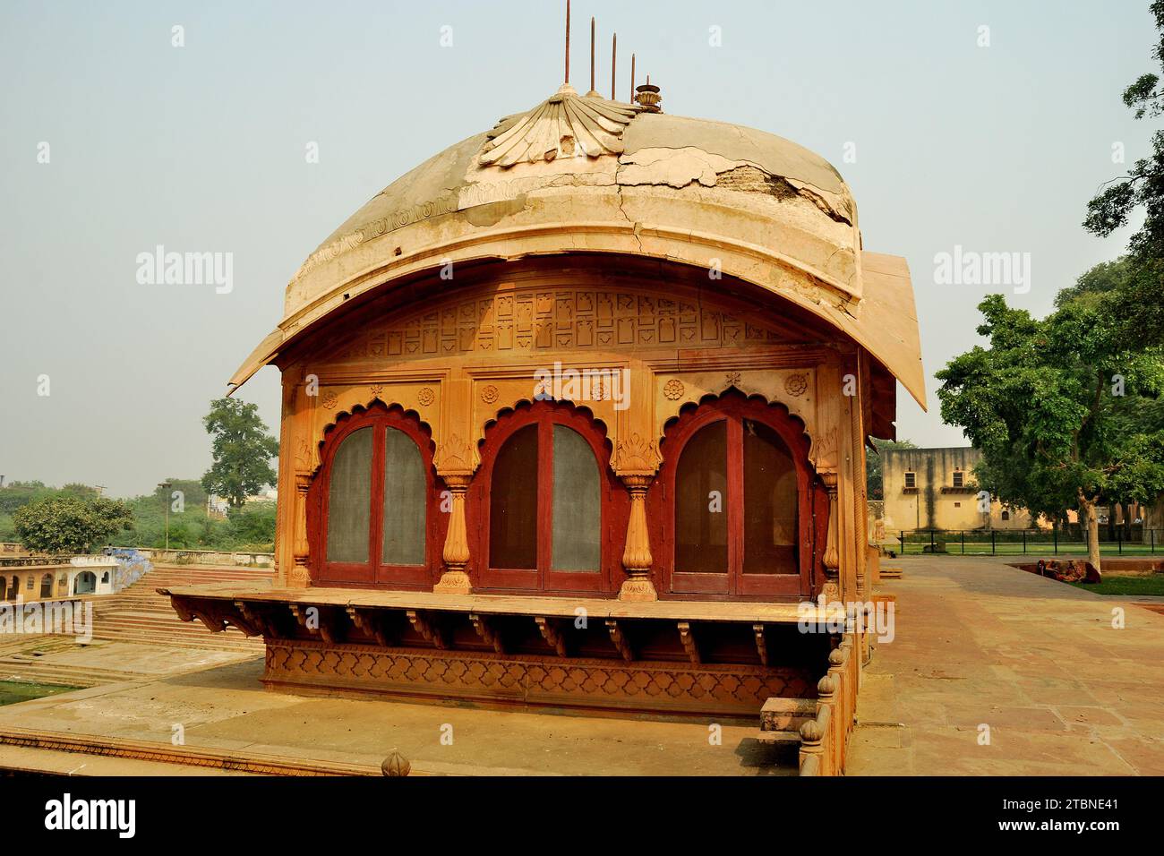 Partial view of Jal Mahal, Deeg Palace complex, Rajasthan, India Stock ...