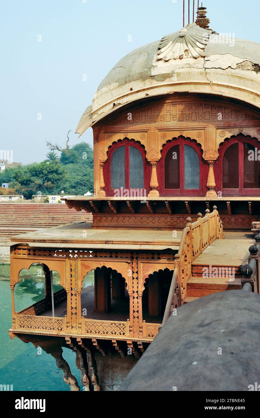 Partial view of Jal Mahal, Deeg Palace complex, Rajasthan, India Stock ...